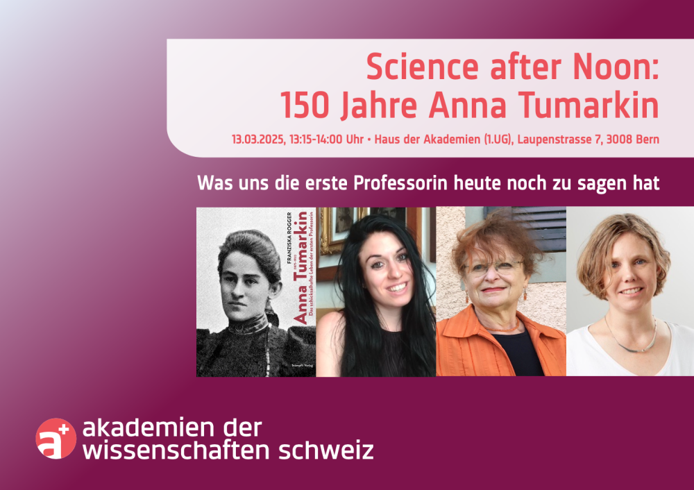Science after Noon: 150 Jahre Anna Tumarkin. Was uns die erste ...